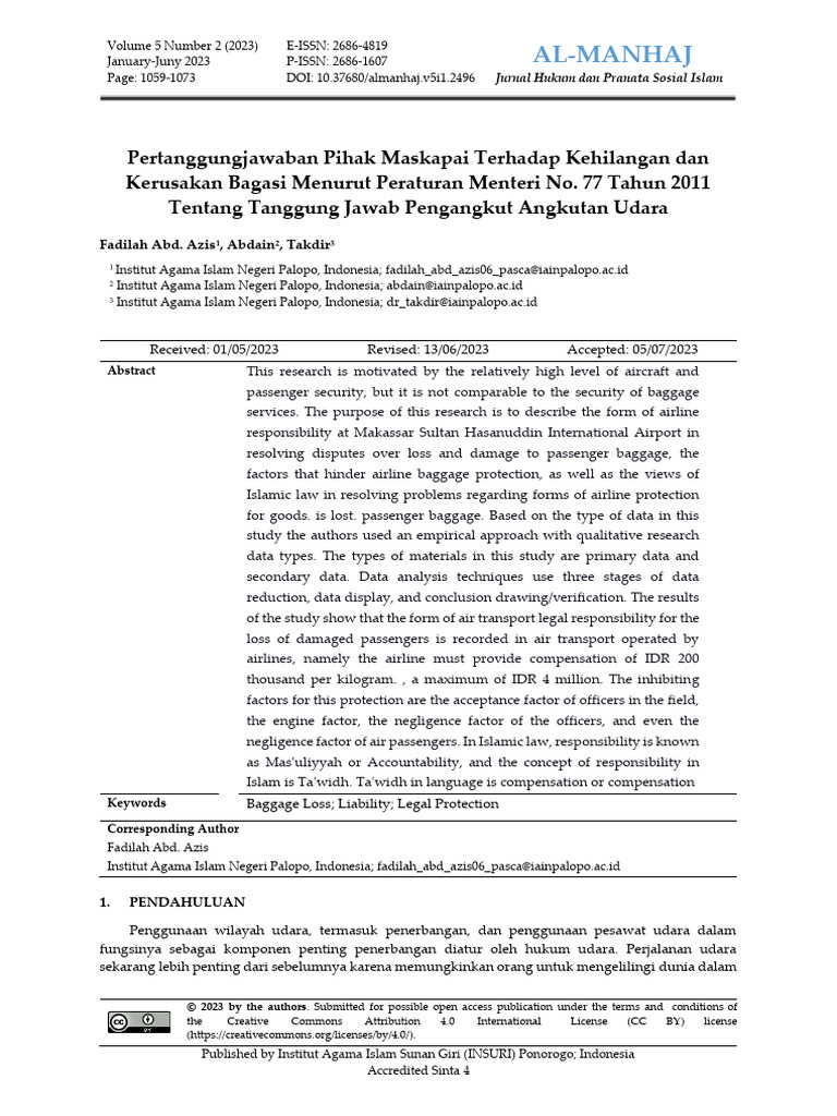 2496-Article Text-16302-2-10-20230705 | PDF | Law | Technology & Engineering