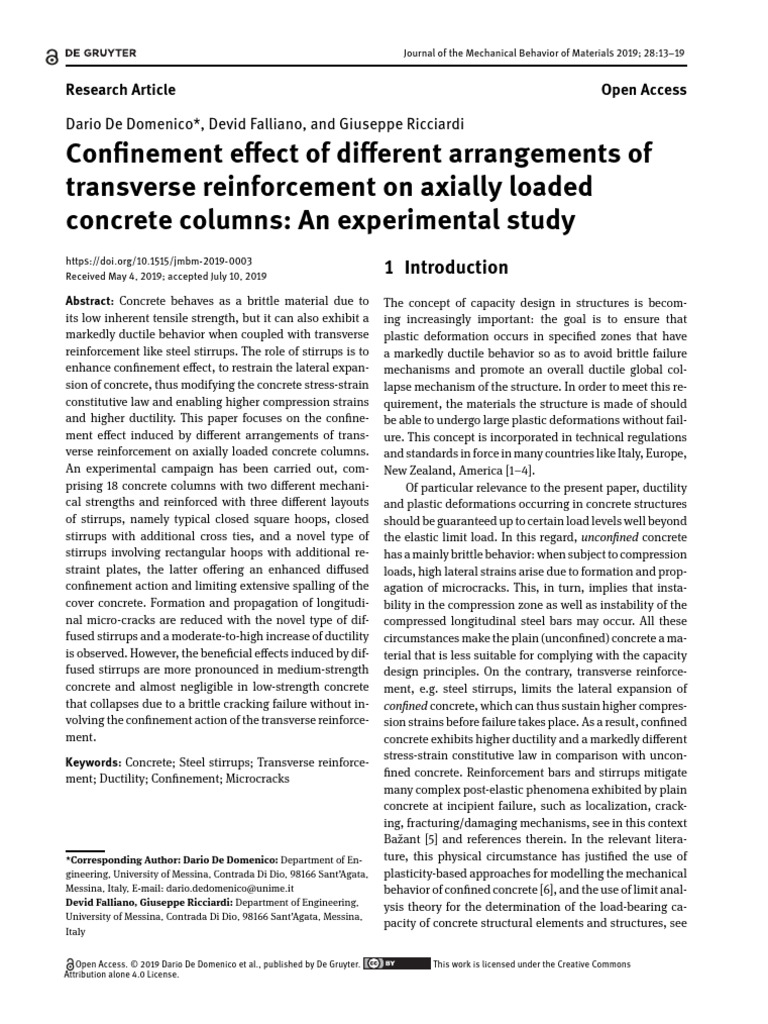 Confinement Effect of Different Arrangements of Transverse ...