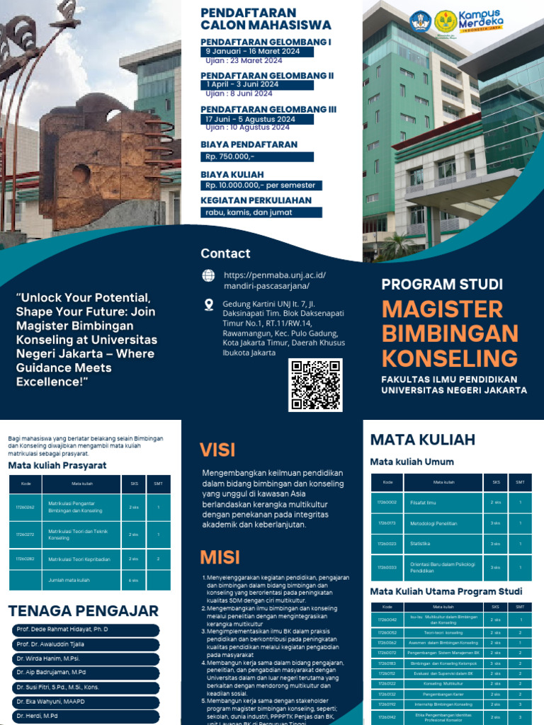 Brosur S2 BK UNJ 2024 | PDF