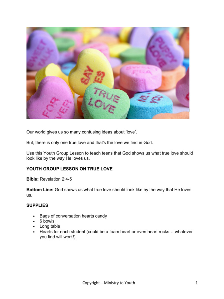(Download) Valentine's Day Lesson On Love | PDF | Love | God