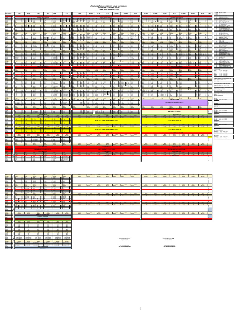 Jadwal Semster Genap 2023-2024 (Revisi Libur Bersama) | PDF