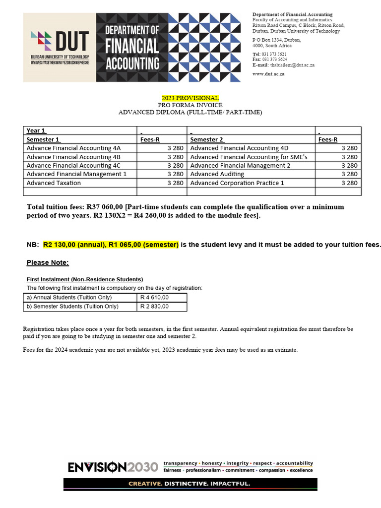 2023 PROVISIONAL INVOICE | PDF | Accounting | Economies