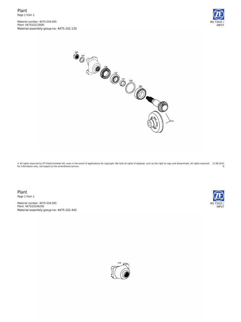 Plant: Material-Assembly-Group-No: 4475.102.130 | PDF | All Rights ...
