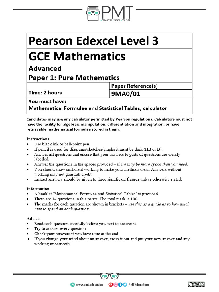 Paper 1 Mock 2 | PDF | Mathematics | Geometry