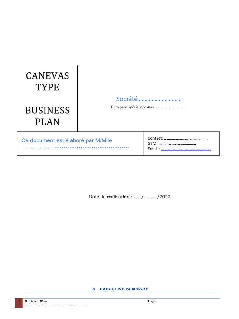 12 Modèle Business - Plan | Download Free PDF | Sodles | Business