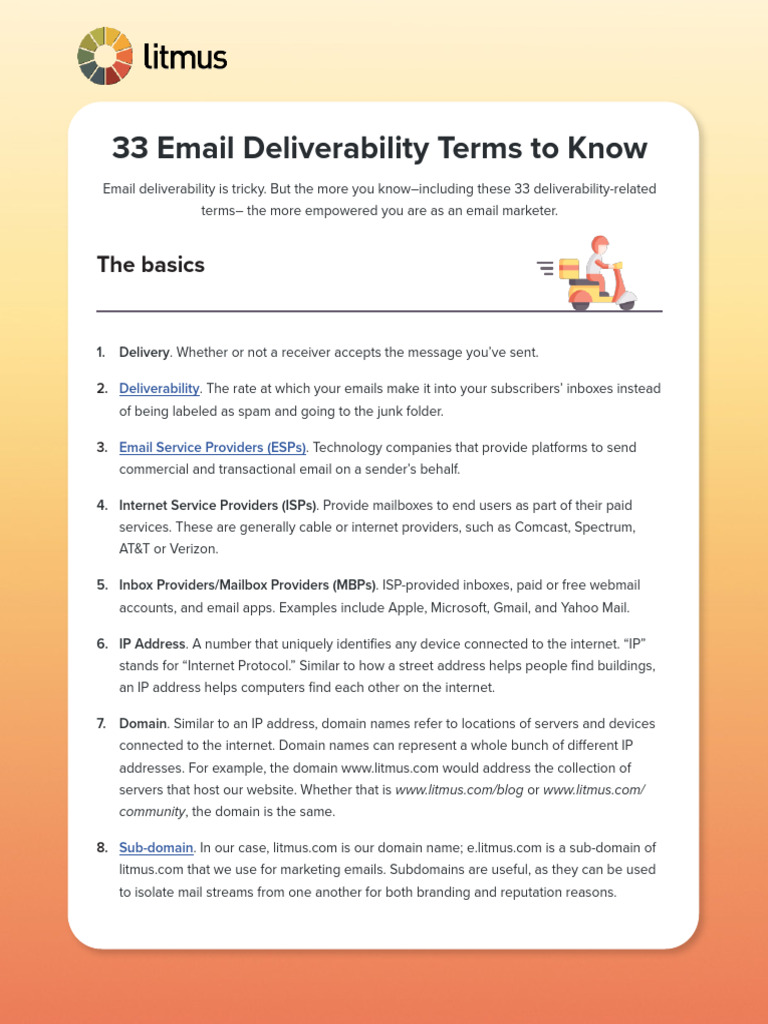 33 Key Email Deliverability Terms Explained | PDF | Email Spam | Domain Name System