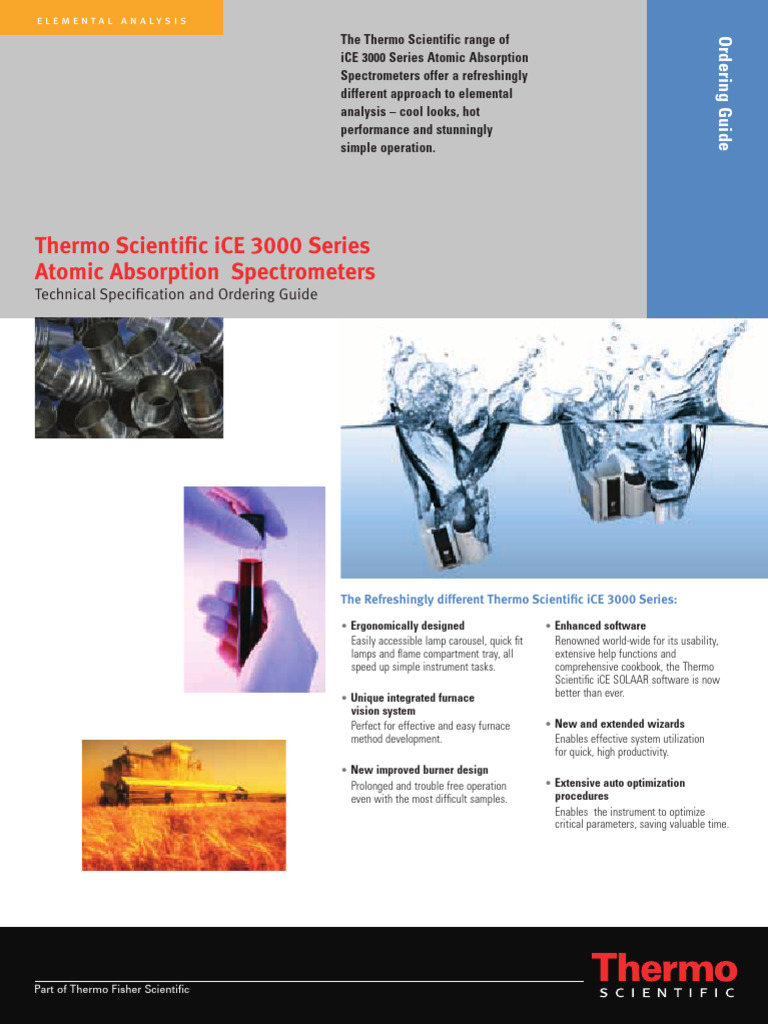 AAiCE iCE 3000 Series Ordering Guide (2) | PDF | Atomic Absorption ...