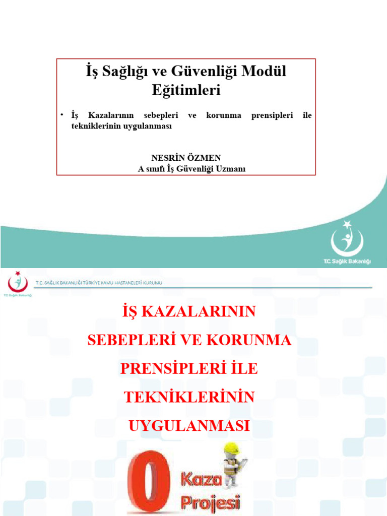 Iş Kazaları Ve Korunma Prensipleri | PDF