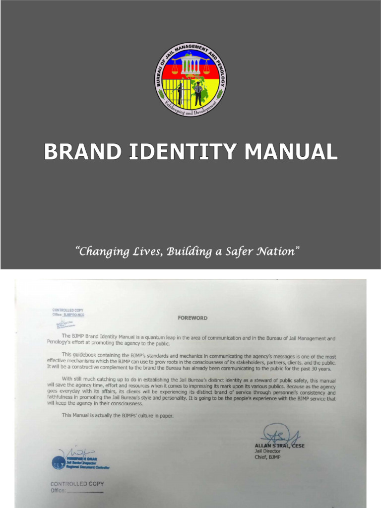 BJMP-CDS-MC-147 BJMP Brand Identity Manual | PDF | Typefaces | Brand