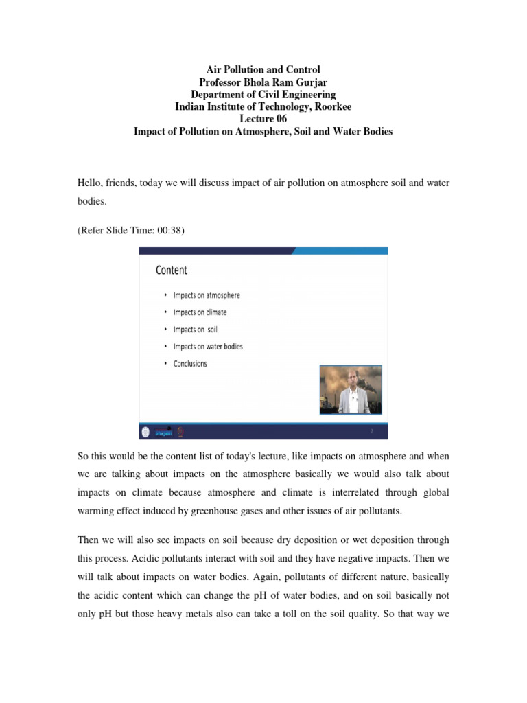 Lec 06 | PDF | Greenhouse Effect | Soil