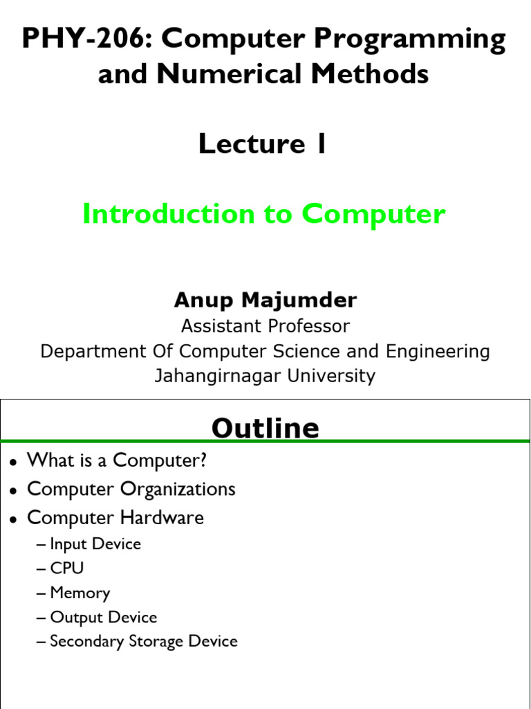Computer Programming Slide 1 | PDF | Computer Keyboard | Compact Disc