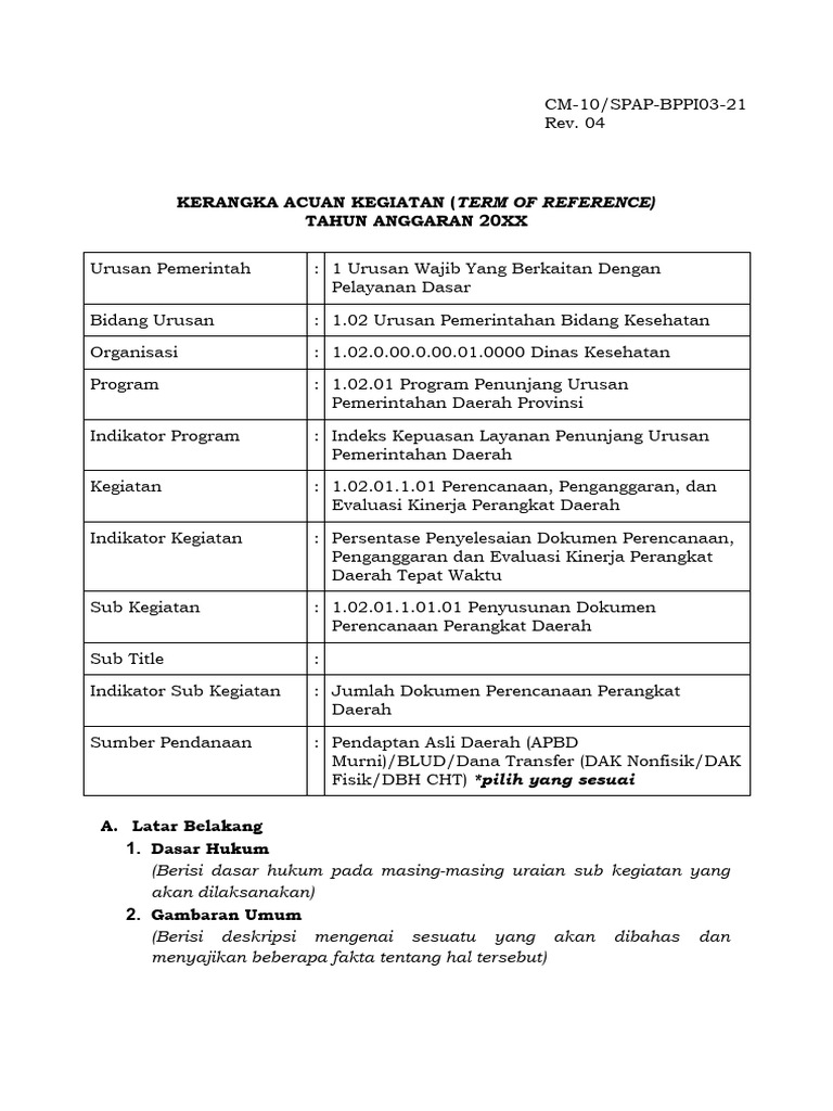 Format Kak - Words | PDF