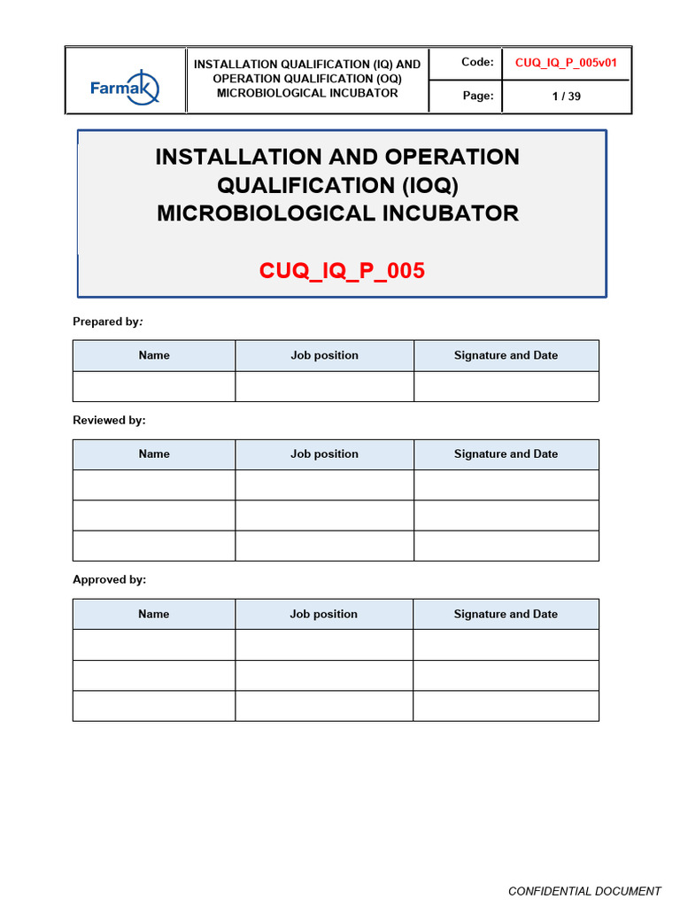 IOQ Incubators | PDF
