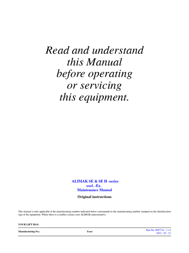 9097714-114 Reg | PDF | Elevator | Switch