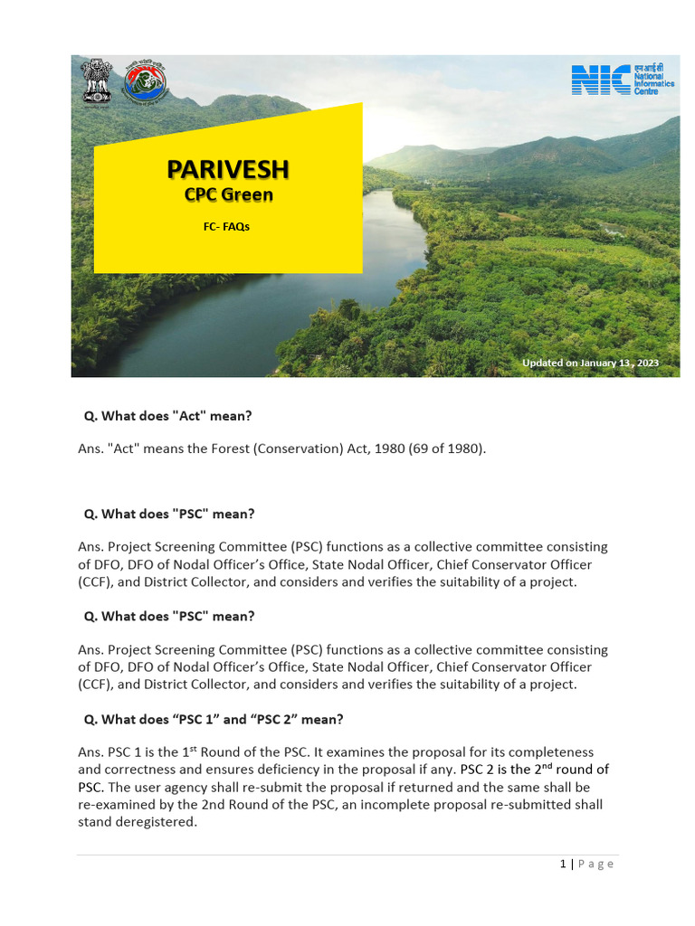 Forest Clearance FAQ | Download Free PDF | Justice | Crime & Violence