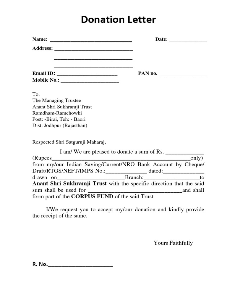 Consent Letter Format New-English | PDF
