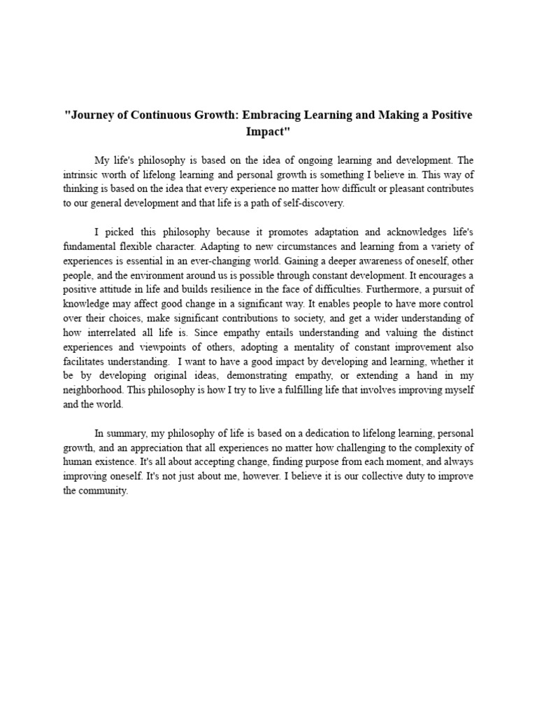 Module 1 Post Task | PDF | Self-Improvement