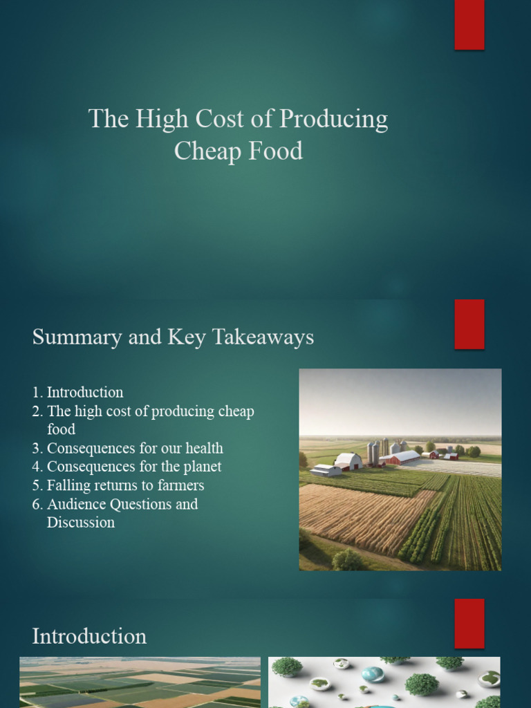 The High Cost of Producing | PDF | Agriculture | Intensive Farming