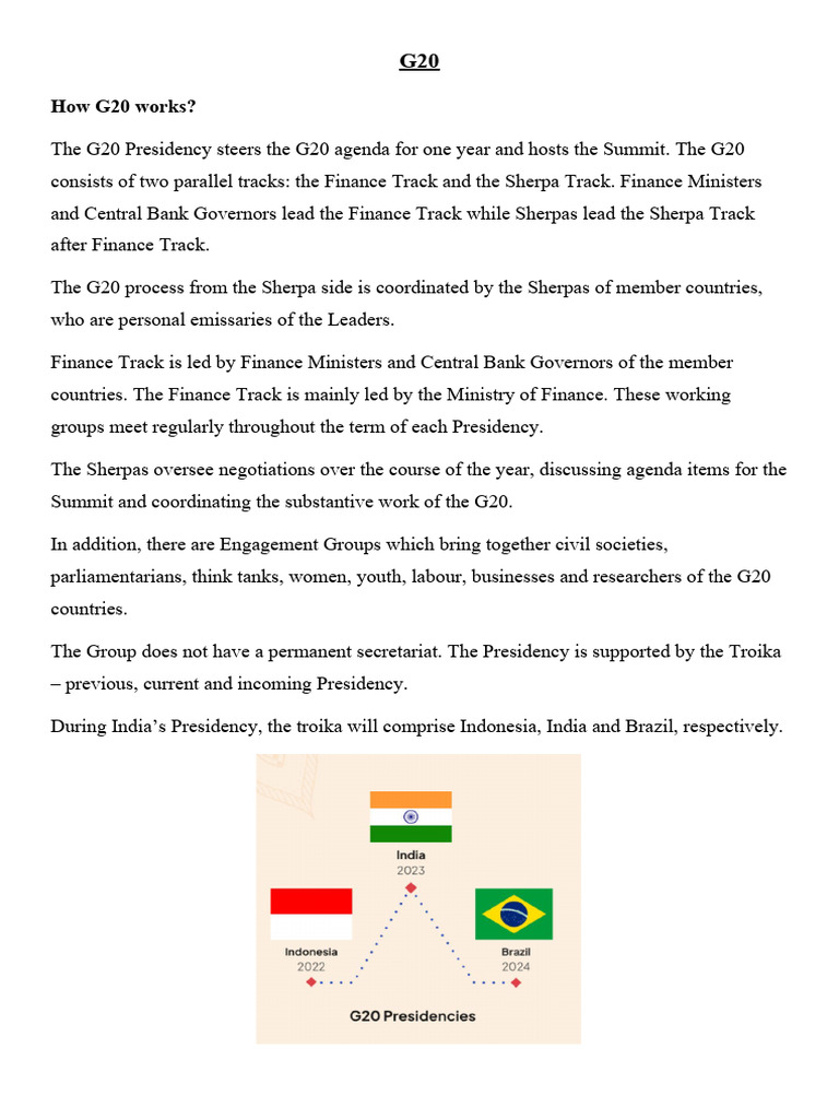 How G20 Works? | PDF