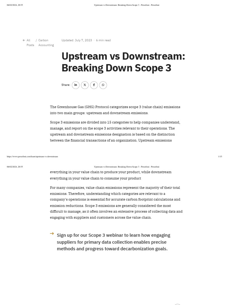 Upstream Vs Downstream - Breaking Down Scope 3 - Persefoni - Persefoni ...
