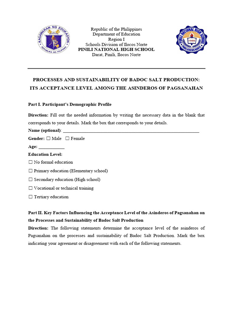 PR2 Questionnaire-2 | PDF | Sustainability | Economy And The Environment