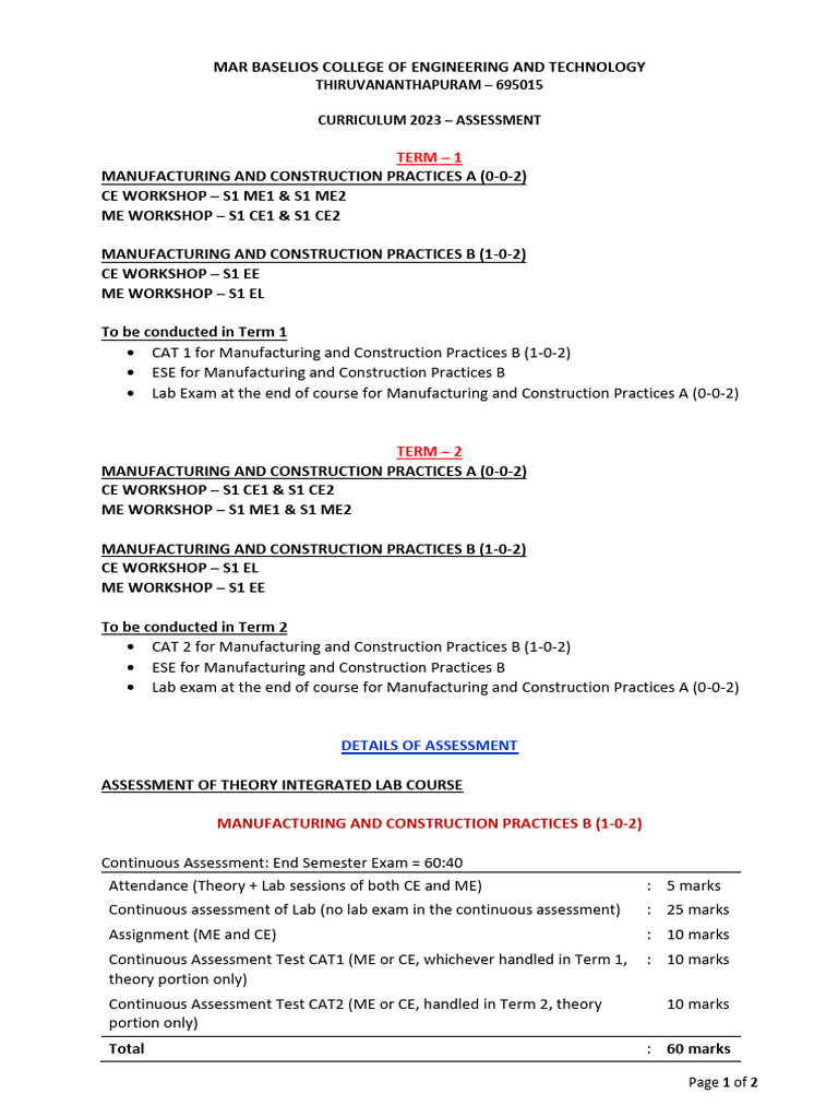 Man - Andconstrnpractice Assessment, QP 2023 FinalXYZ | PDF ...