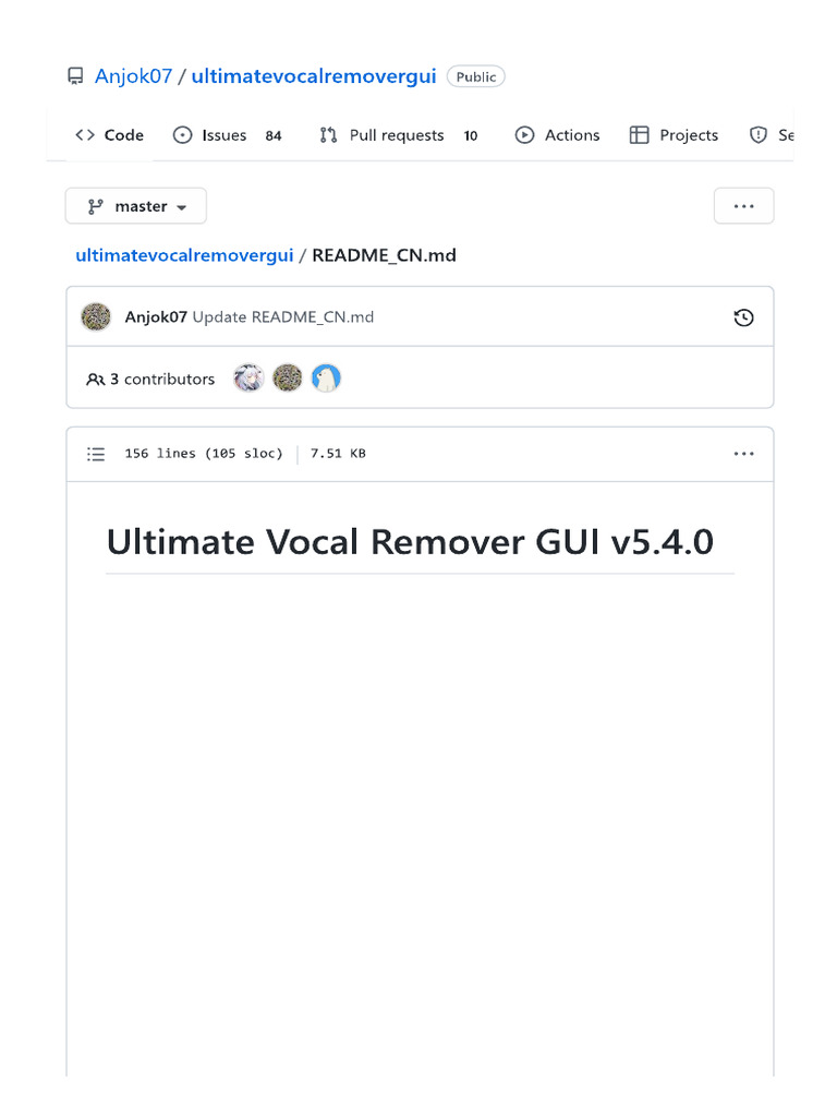 Ultimate Vocal Remover GUI v5.4.0 | PDF