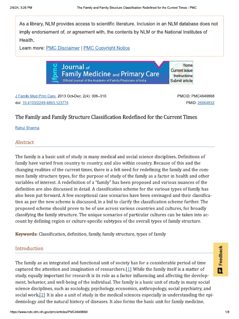 Family Structure | PDF