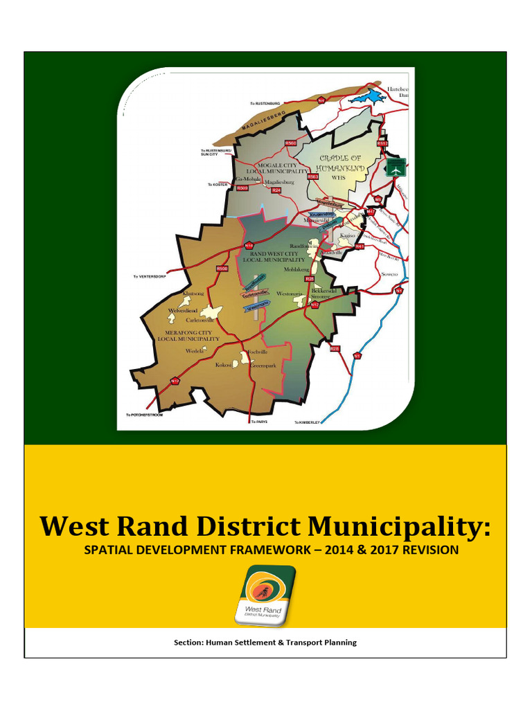 West Rand Spatial Development Framework | PDF | Agriculture | Infrastructure