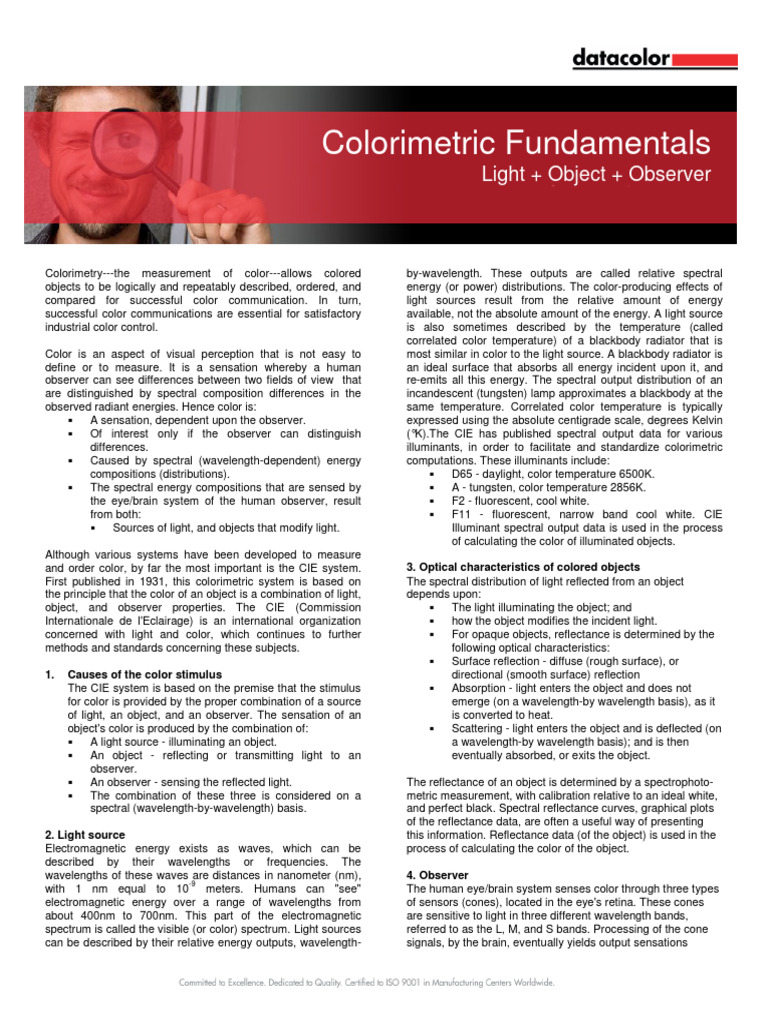 Color Fundamentals Part I | PDF | Science & Mathematics