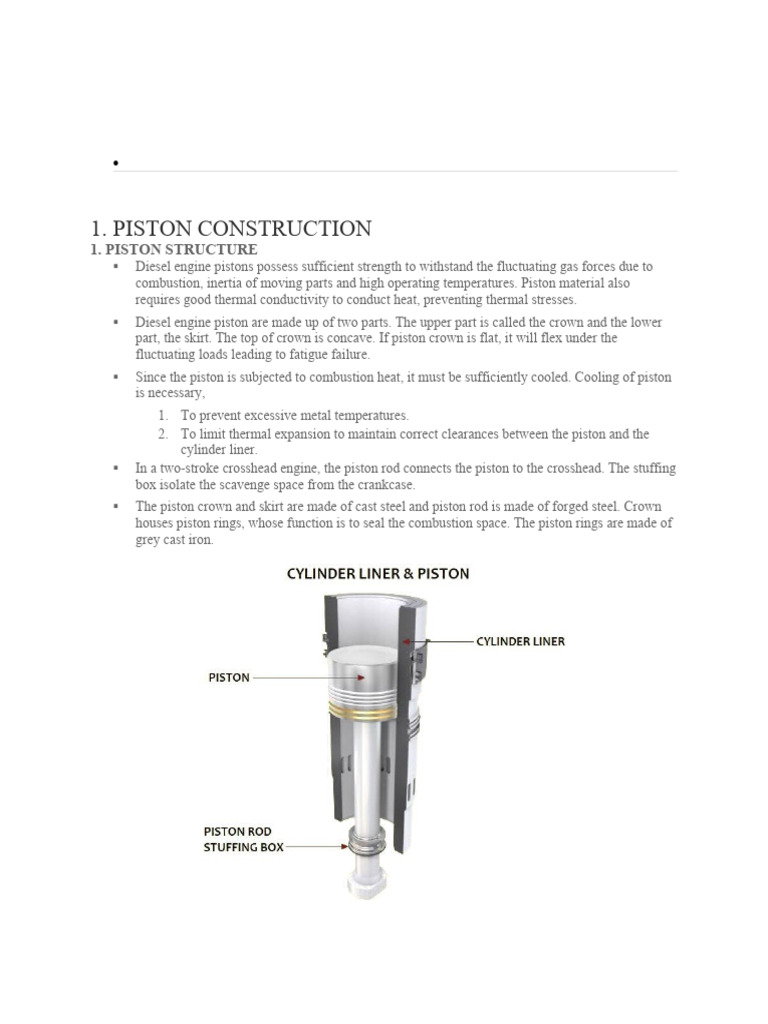 Piston 1 Pdf Piston Internal Combustion Engine