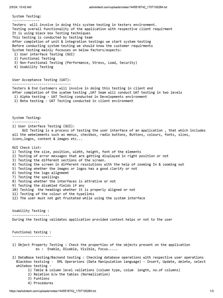 Tesing 5 | PDF | Software Testing | Graphical User Interfaces Tesing 5 | PDF | Software Testing | Graphical User Interfaces