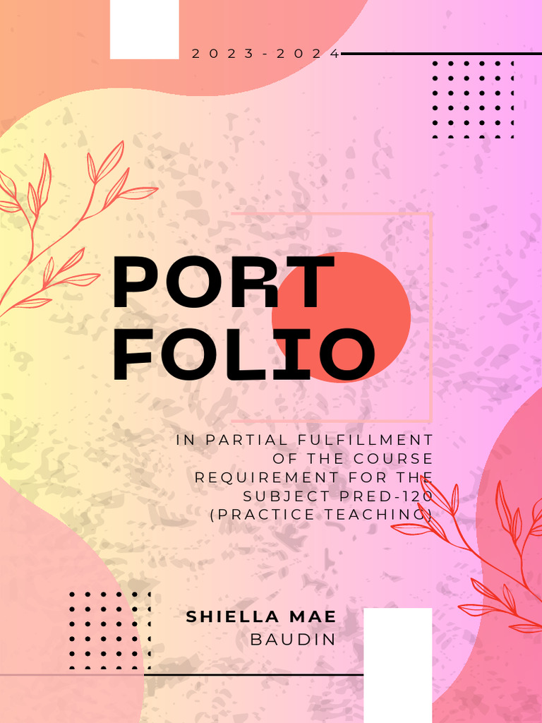 Teaching Intern Portfolio | PDF | Learning | Teachers