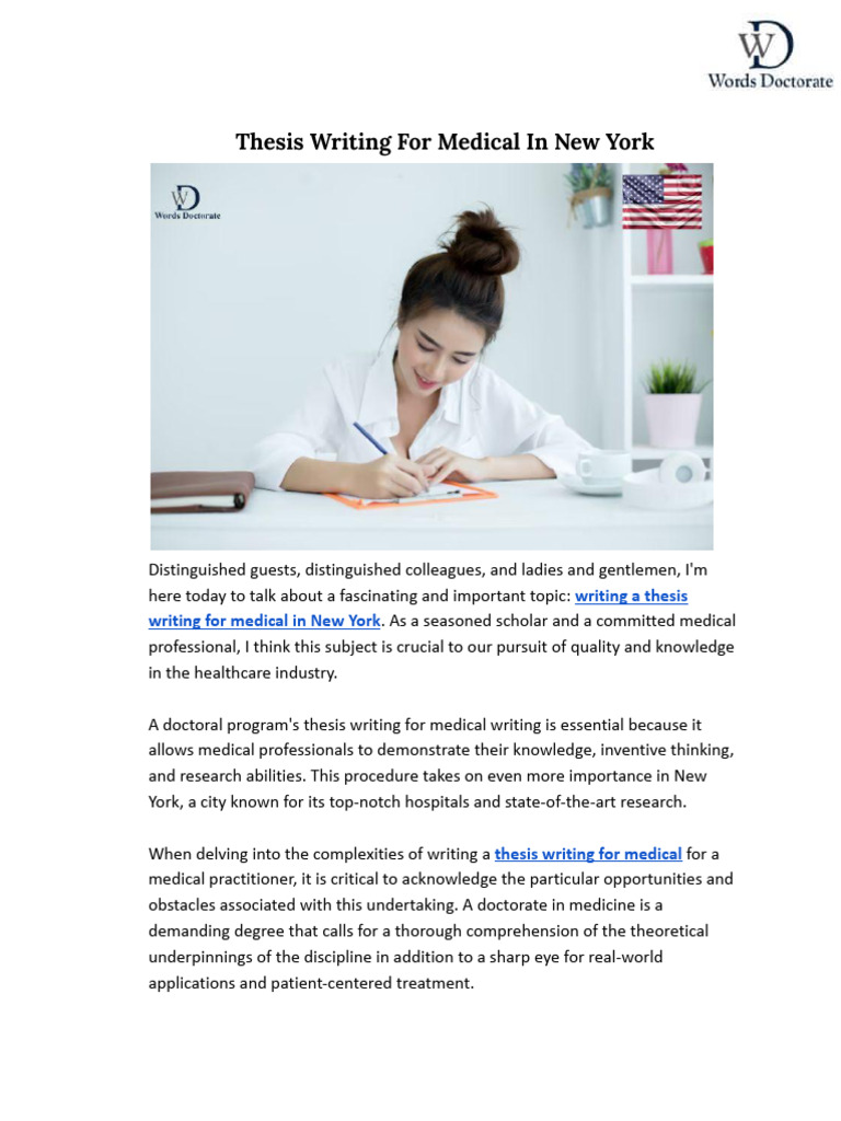 Thesis Writing For Medical in New York | PDF | Thesis | Medicine