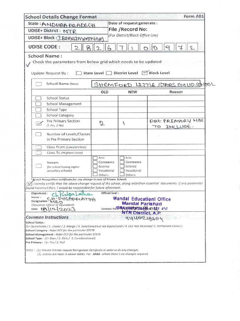 Upgradation-28267100972 Shemford Little Stars em Up School18122023 | PDF