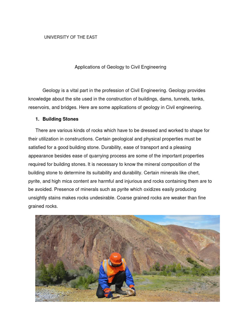 Geology Applications in Engineering | PDF | Geology | Water