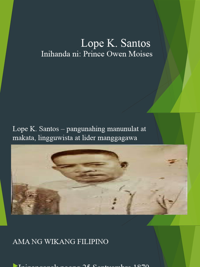 Lope K. Santos Presentation | PDF