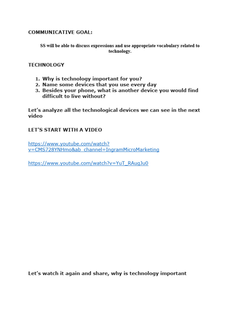 TECHNOLOGY Voc Dev B1 | PDF