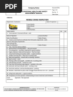 Crane Inspection Checklist | PDF