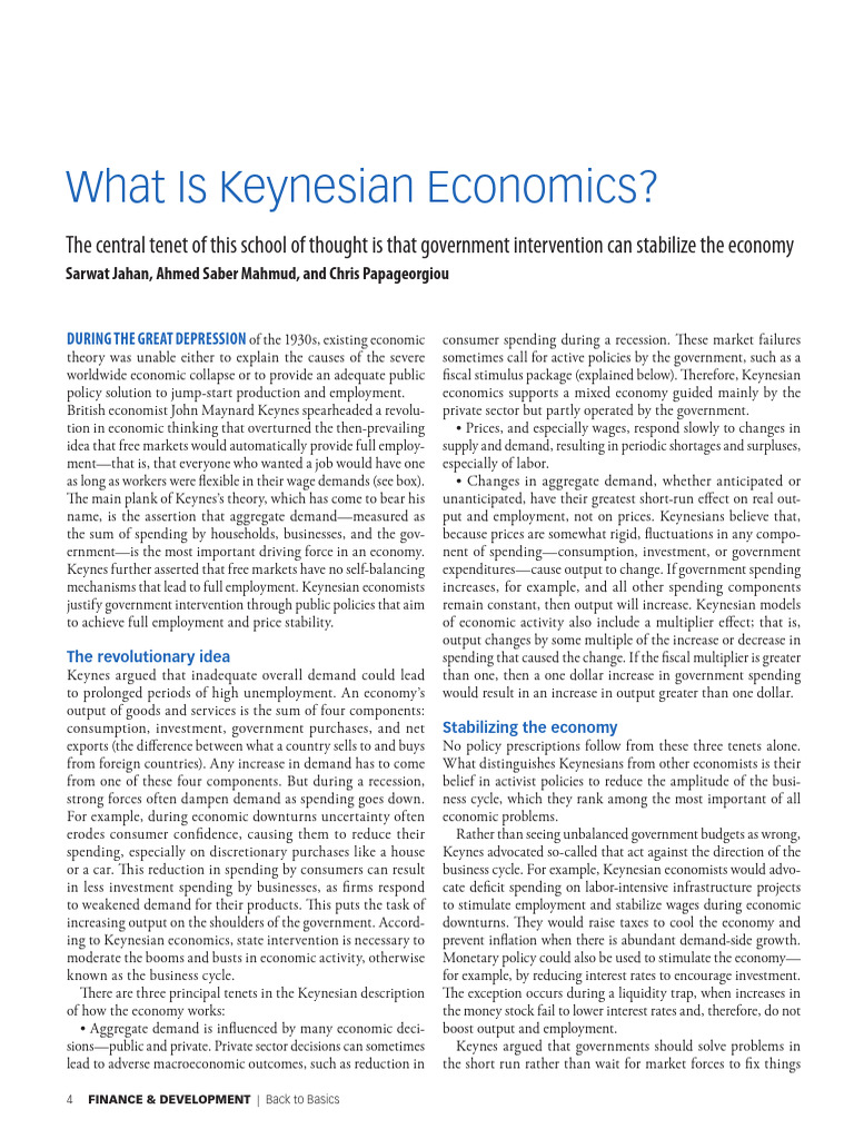 Jahan Keynes | PDF | Keynesian Economics | John Maynard Keynes