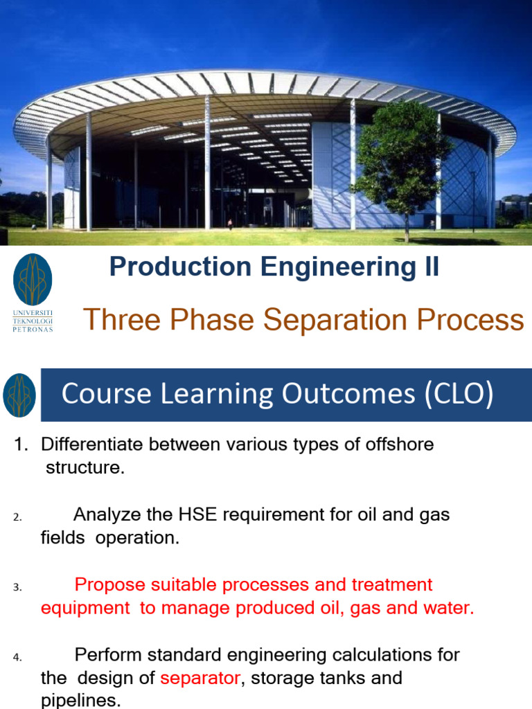 Three Phase Separator | PDF | Technology & Engineering