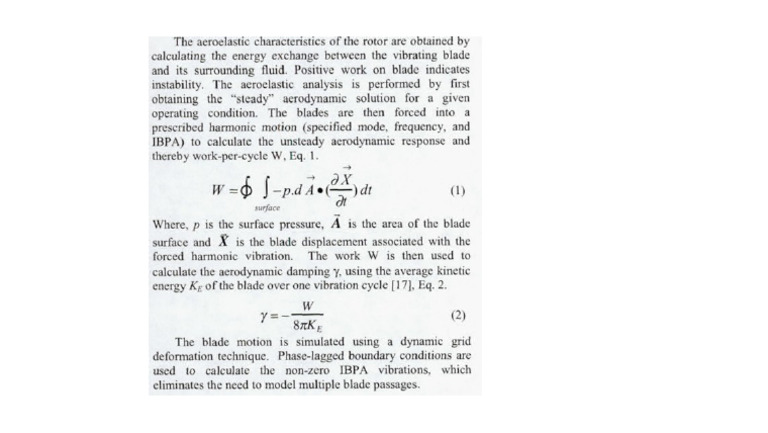 Aerodynamic Work Per Cycle | PDF