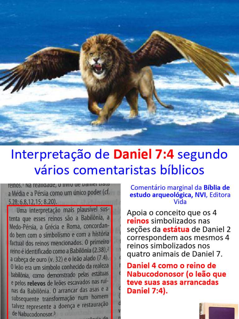 A interpretação do leão com asas de Daniel 7 | PDF