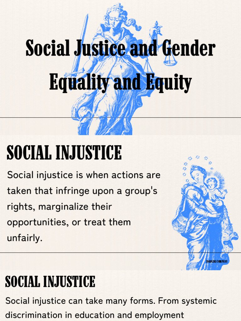 Social Justice and Gender Equality and Equity | PDF | Social Justice ...