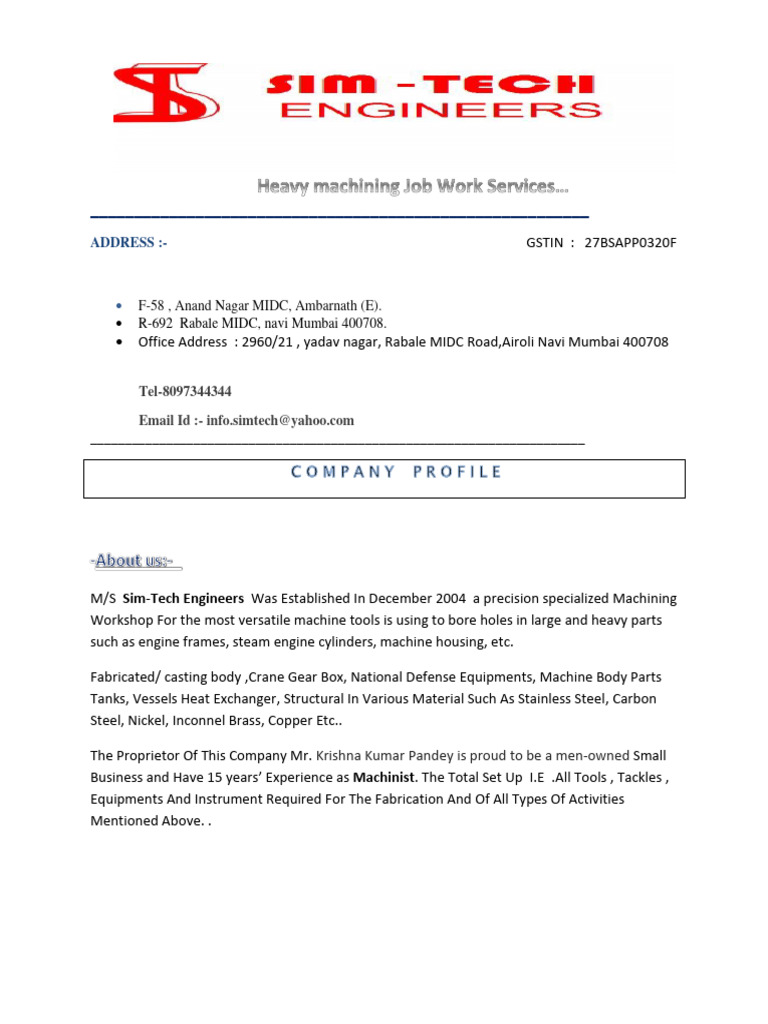 Company Profile 2021 | PDF