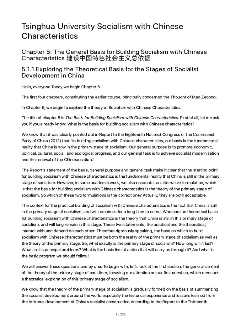 Introduction To The Theoretical System of Socialism With Chinese ...