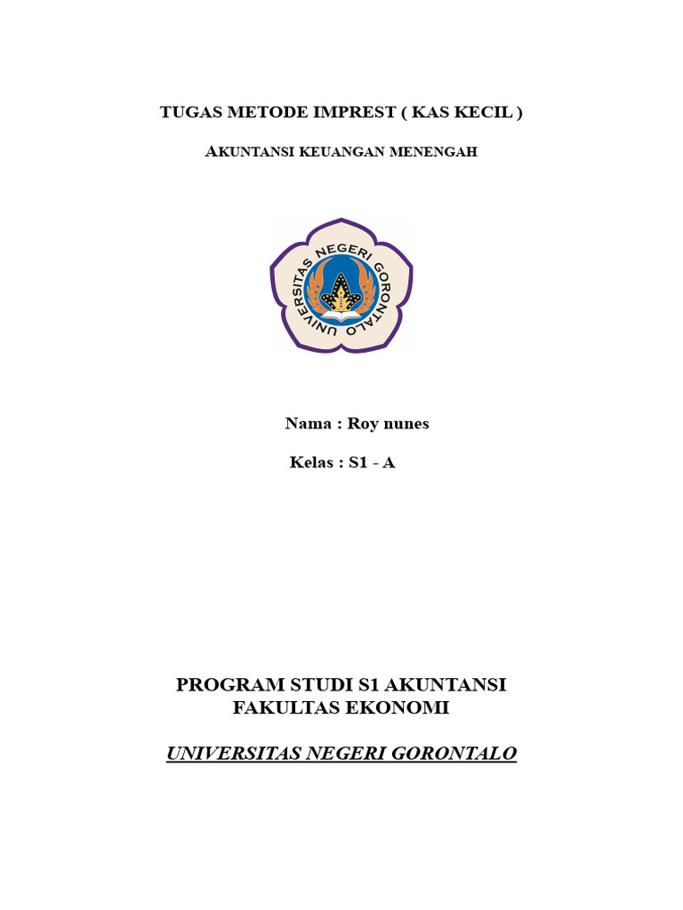 Tugas Kas Kecil (Metode Imprest) | PDF