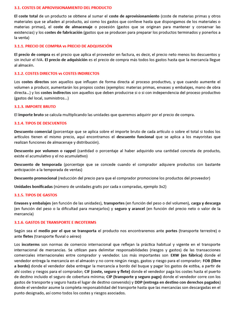 TEMA 3 LOGÍSTICA | PDF | Business | Economias