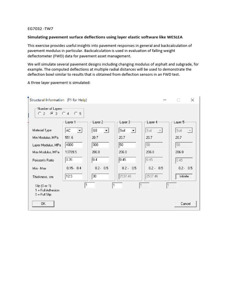 Pavement Deflection Simulation with WESLEA | PDF | Computers