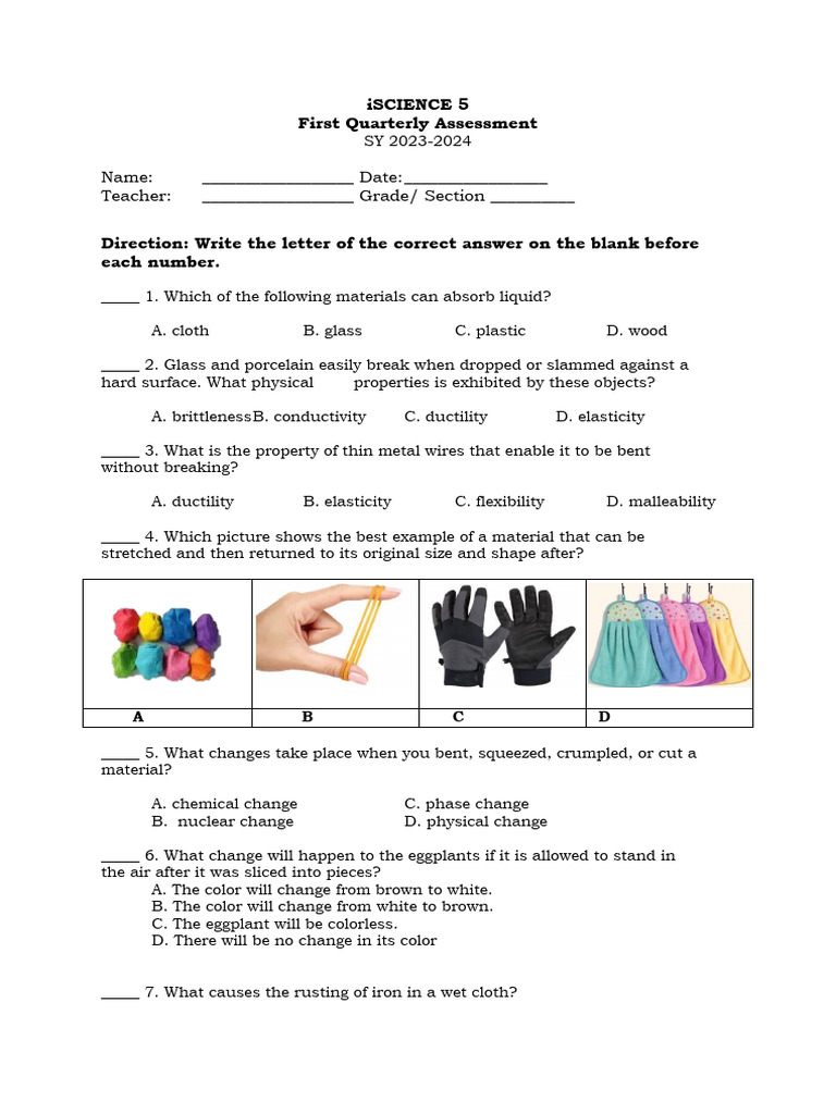 PT - Science 5 - Q1 | Download Free PDF | Waste | Waste Management